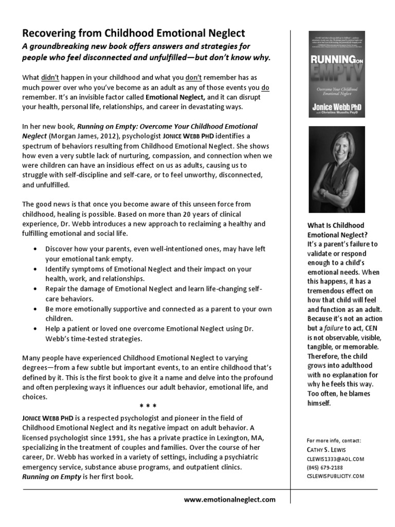 Recovering From Childhood Emotional Neglect | PDF | Child Neglect ...
