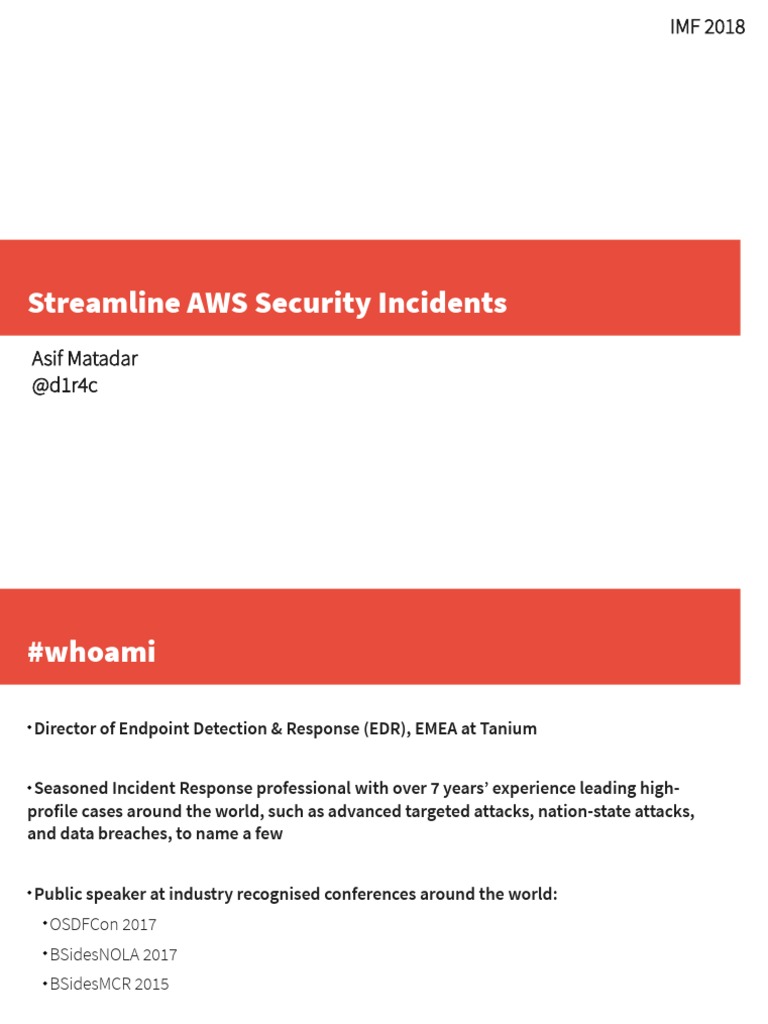 Streamline AWS Security Incidents | PDF | Hypertext Transfer Protocol | Load Balancing (Computing)