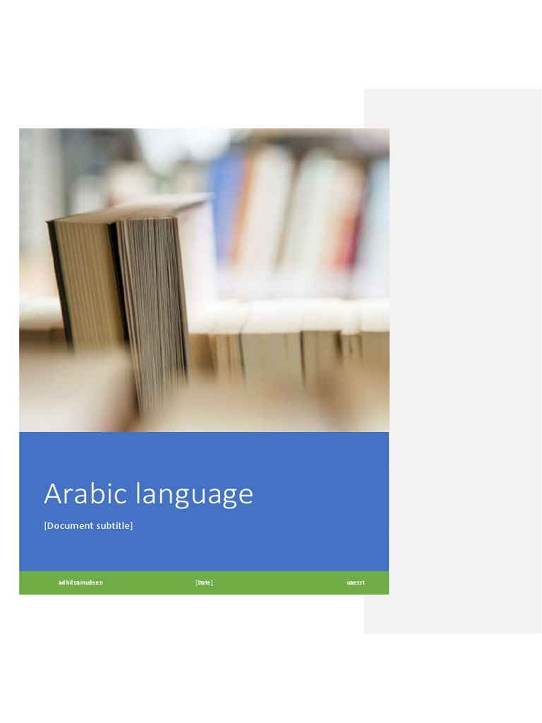Arabic Language History | PDF | Arabic | Arabs