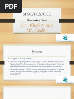 SPSC Syllabus For CCE - Combined Competitive Exam | PDF