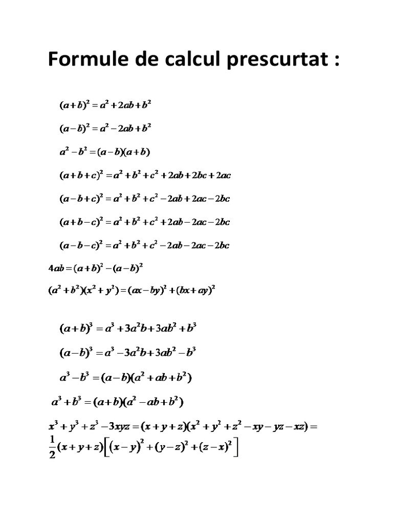 Formule de calcul simplifiée | PDF