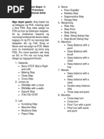 TIKLOS - DANCE WRITTEN INSTRUCTION - Wellness and Fitness | PDF ...