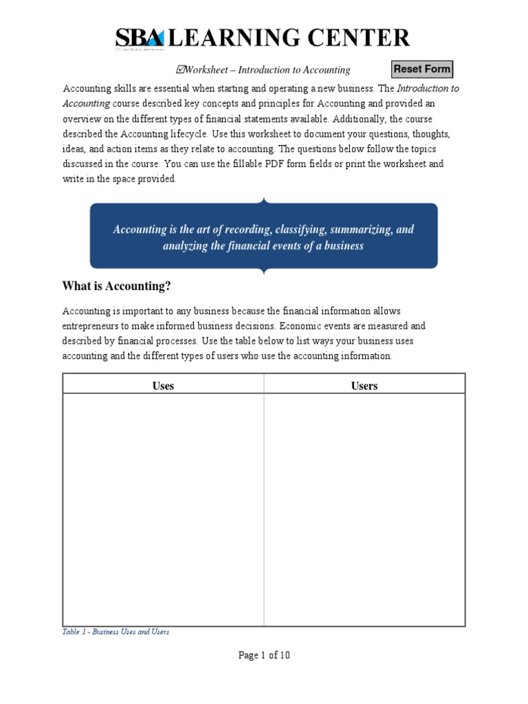 Accounting Worksheet | PDF | Debits And Credits | Balance Sheet