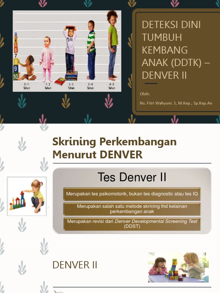 Skrining Denver II untuk Tumbuh Kembang Anak | PDF | Karier & Perkembangan