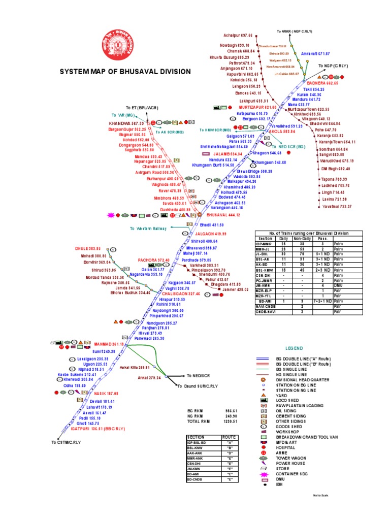 BSL Division System Map PDF | PDF | Rail Transport