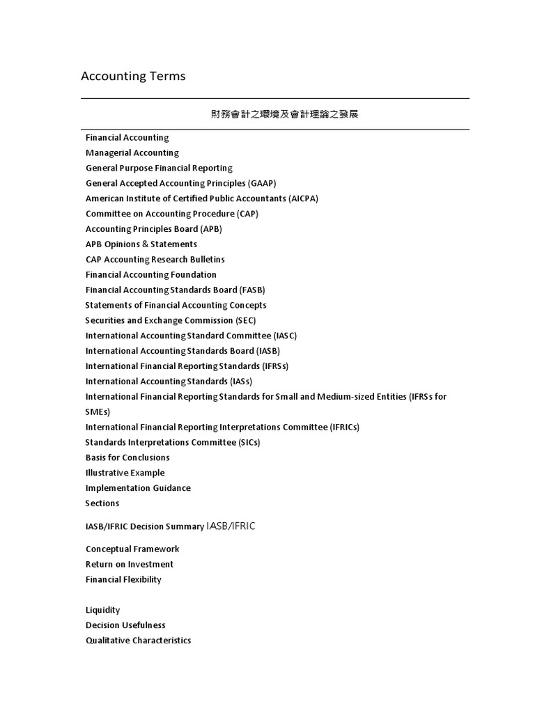 Accounting Standards Overview | PDF