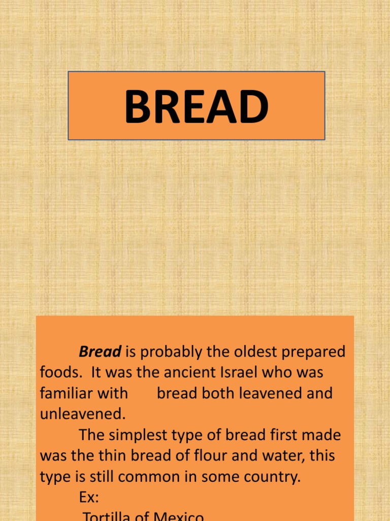 Bread Lecture | PDF | Breads | Dough