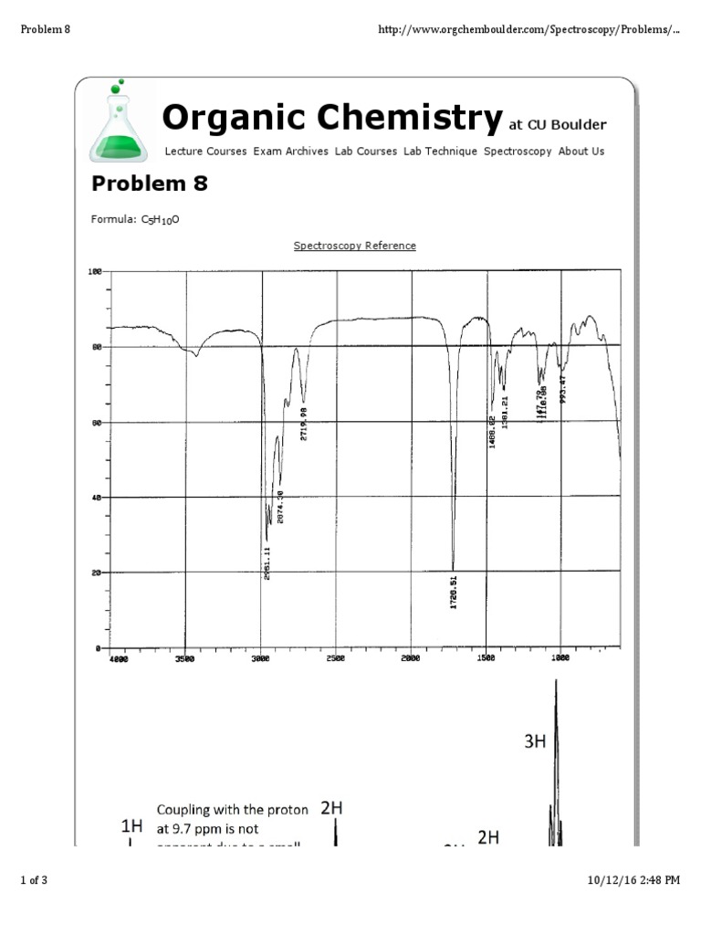 Organic Chemistry: Problem 8 | PDF