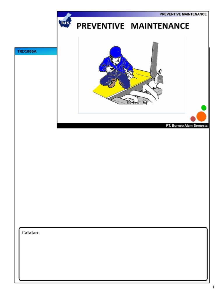 Modul Preventive Maintenance Maulana - Ikh | PDF