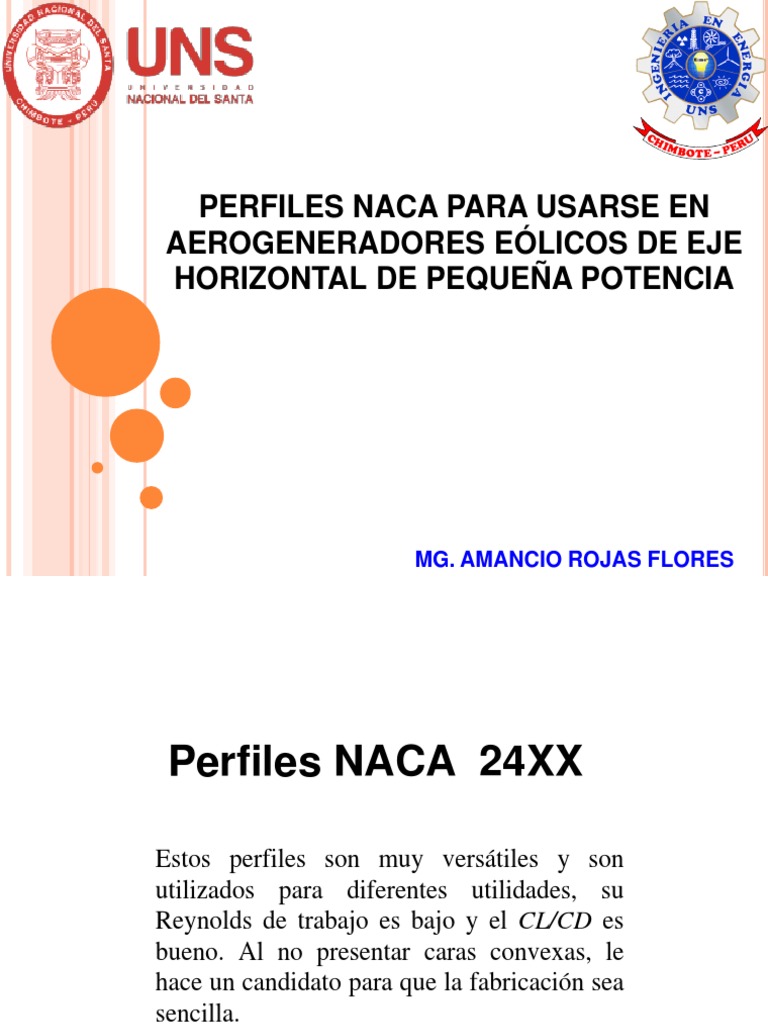INGENIERÍA EOLICA - Perfiles Naca 24xx y 44xx | PDF