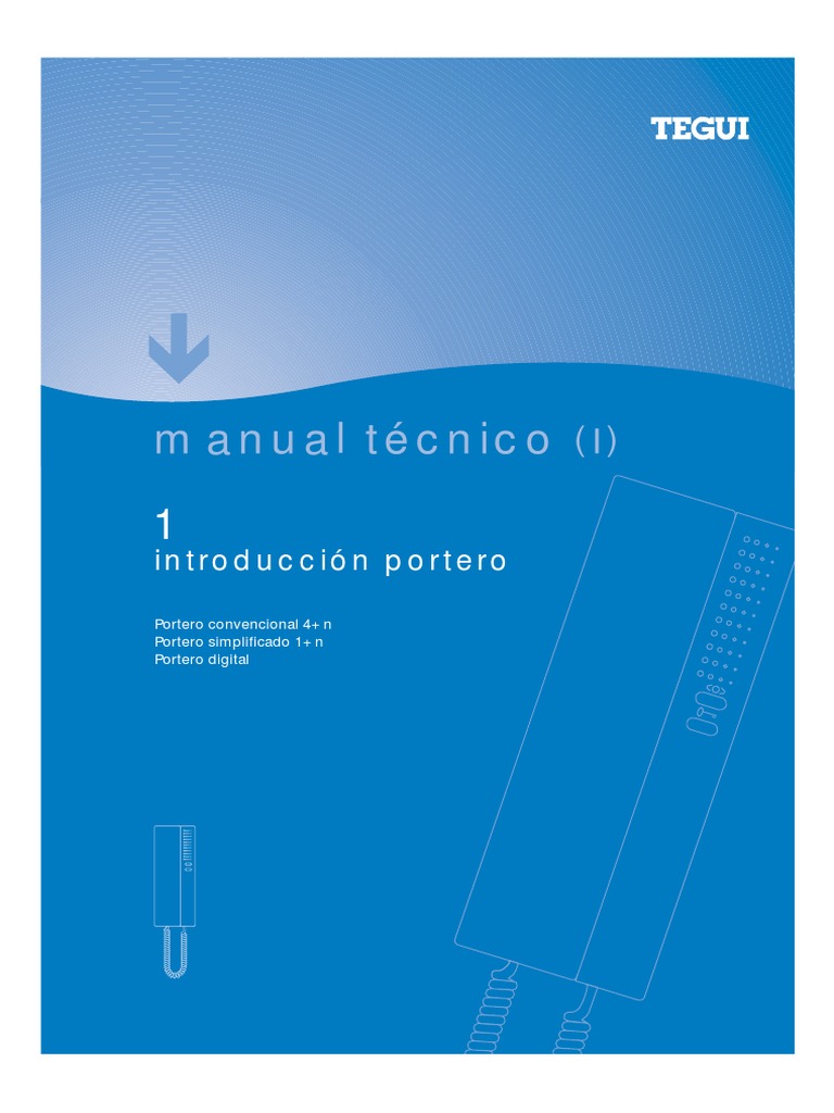 TEG Manual Portero1 PDF | PDF | Teléfono | Teclado