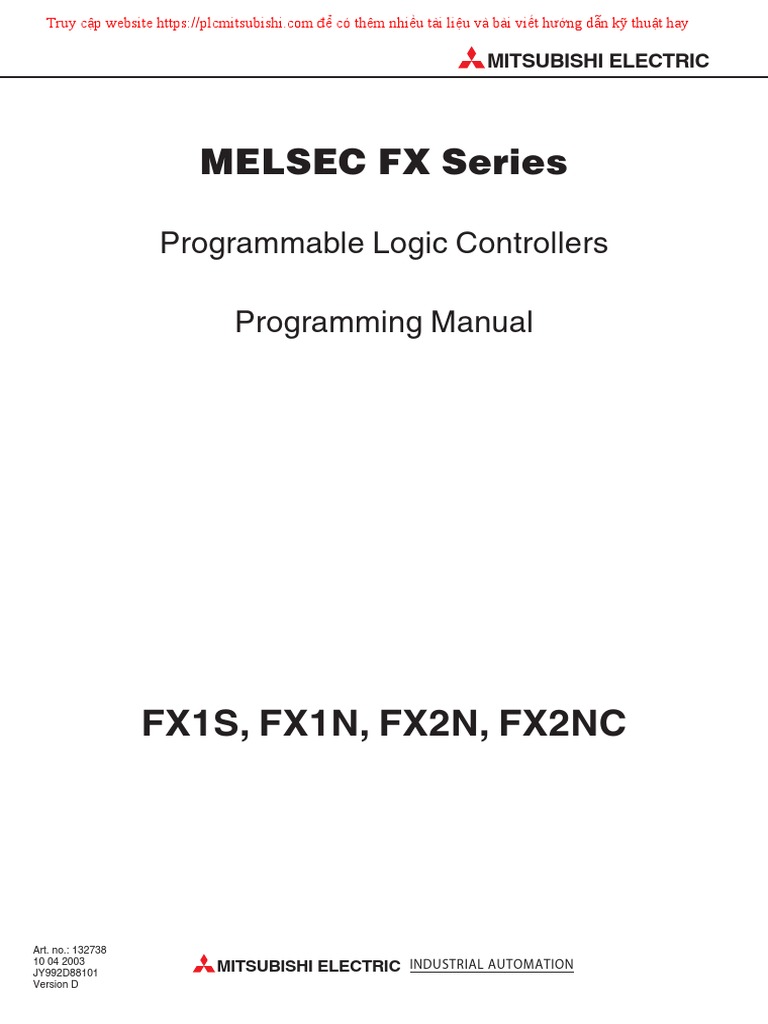 FX1x - FX2Nx Programming Manual PDF | PDF | Programmable Logic ...