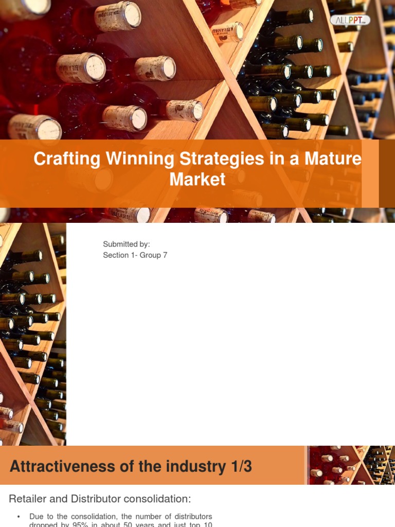 Crafting Winning Strategies in A Mature Market | PDF | Retail | Wine