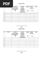 Tabulation Sheet | PDF