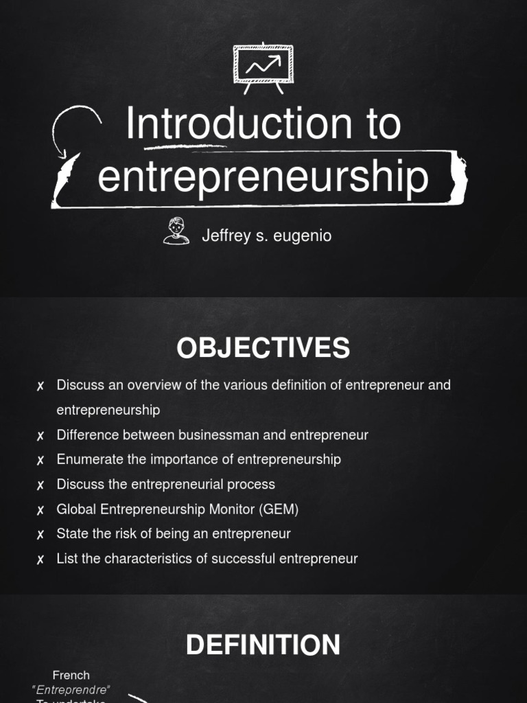 Introduction To Entrepreneurship | PDF | Entrepreneurship | Small And ...