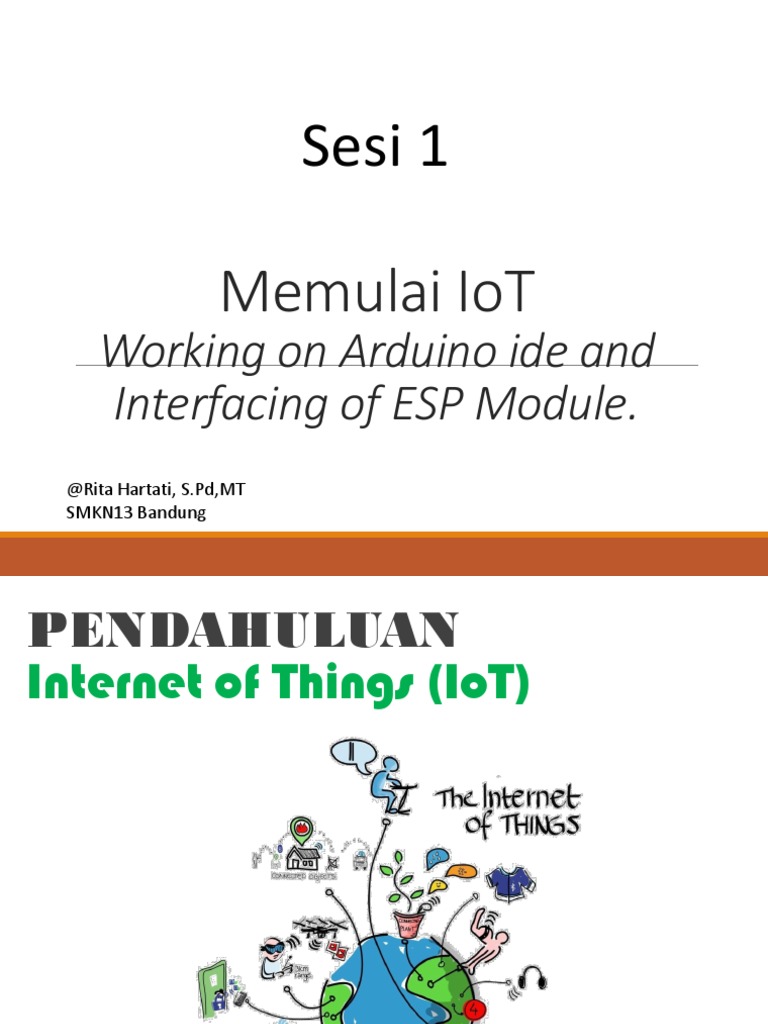 01 Sesi 1 IoT Instalasi Arduino IDE Dan nodeMCU | PDF | Teknologi & Rekayasa