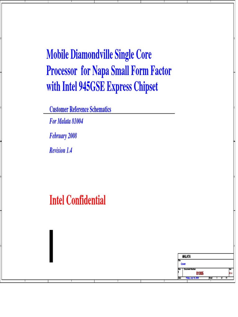 Mobile Diamondville Single Core Processor For Napa Small Form Factor ...