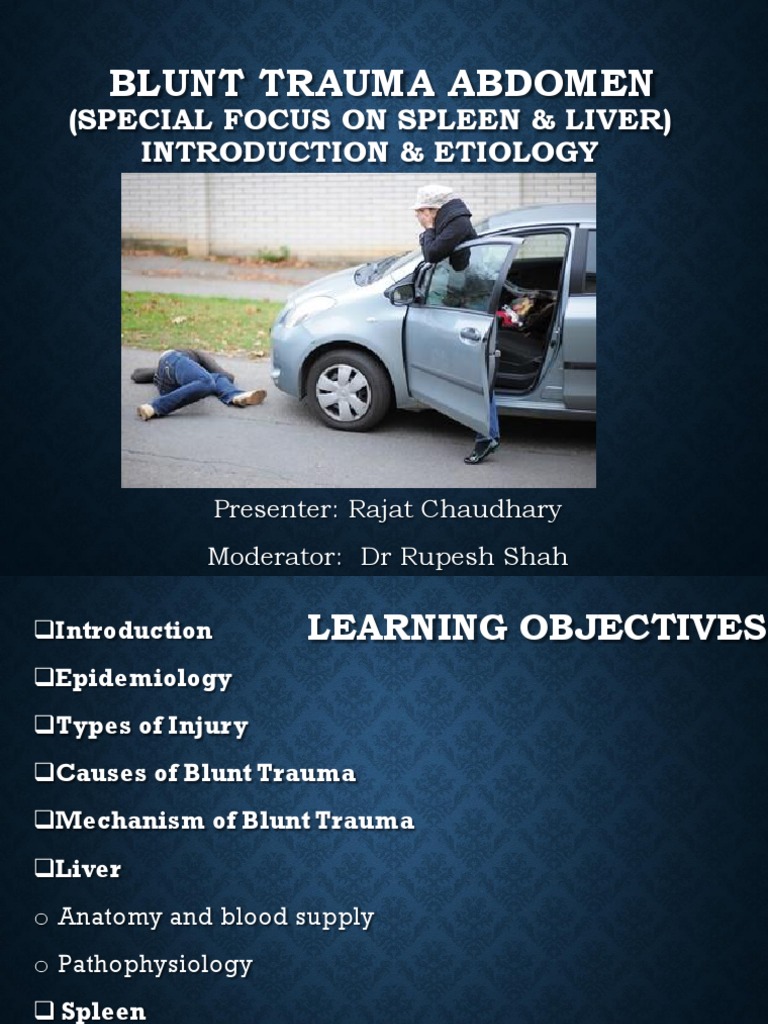 Blunt Trauma Introduction and Etiology | PDF | Spleen | Traumatology