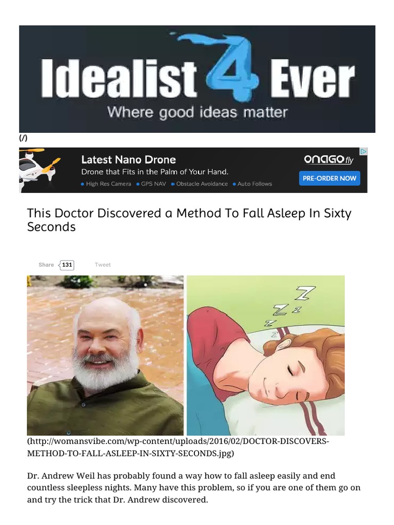This Doctor Discovered A Method To Fall Asleep in Sixty Seconds | PDF ...