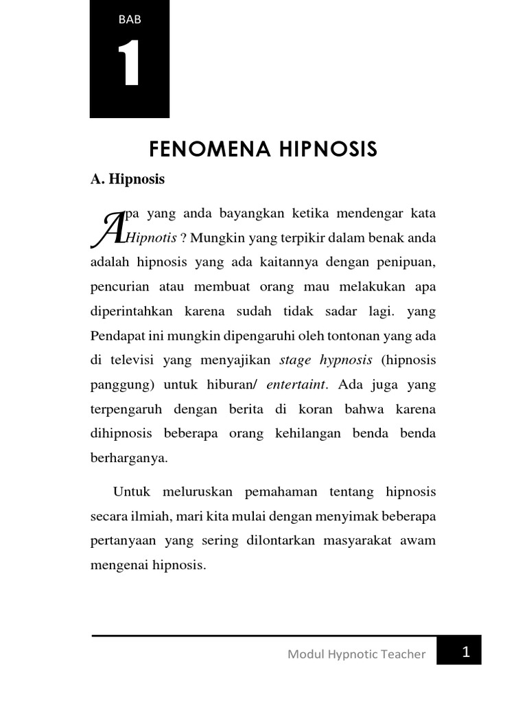 Modul Hypnoteaching | PDF