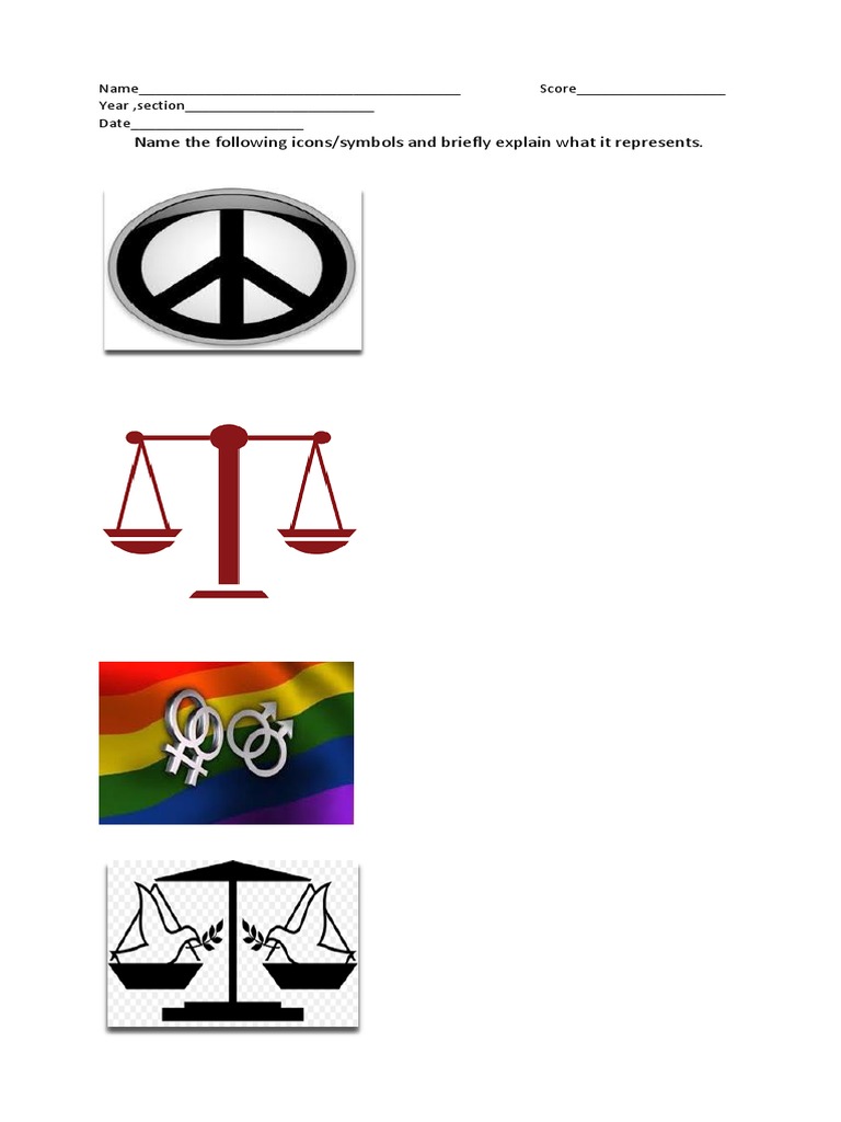 Name The Following Icons/symbols and Briefly Explain What It Represents ...