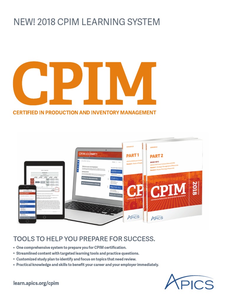 CPIM Learning System Brochure | PDF | Test (Assessment) | Supply Chain