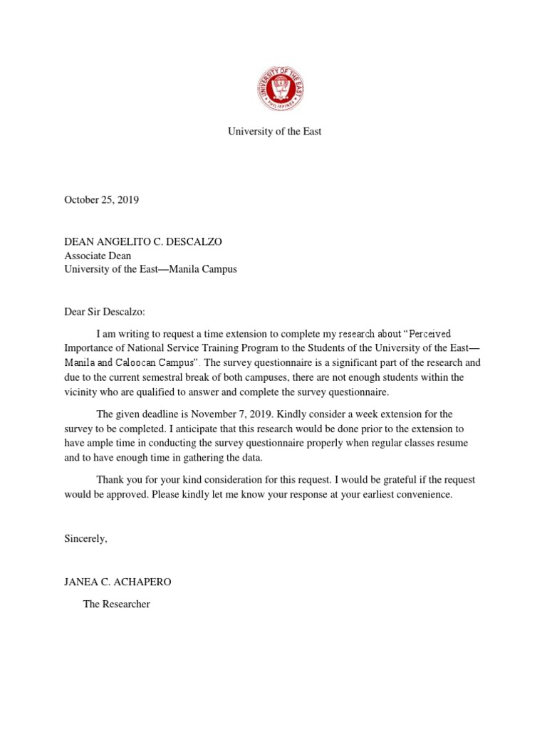 Request Letter Sample | PDF