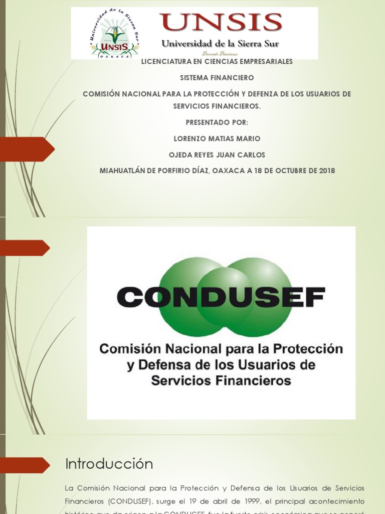 Condusef | PDF | Institución | Sistema financiero