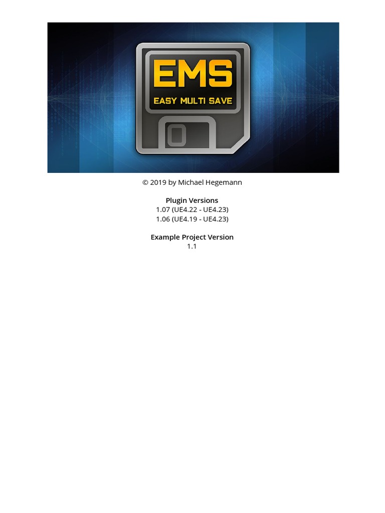 Easy Multi Save Documentation | PDF | Object (Computer Science) | Computer File