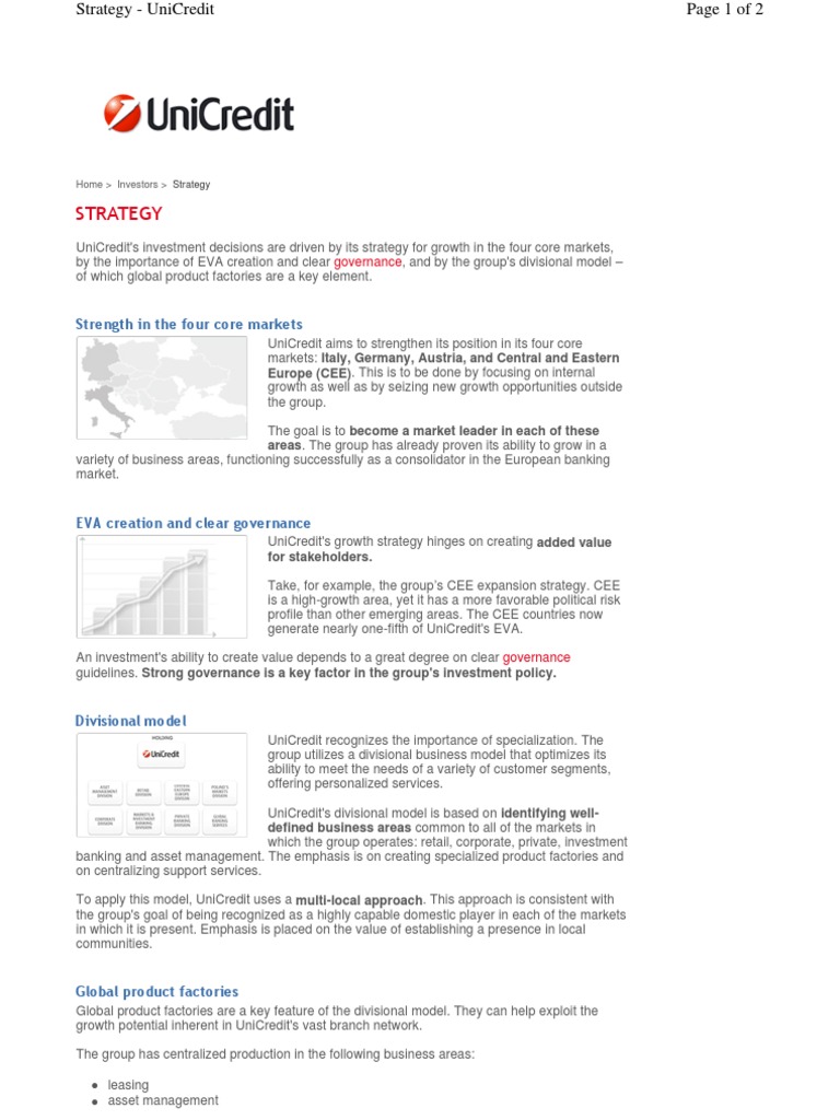 Strategy | PDF | Governance | Banks