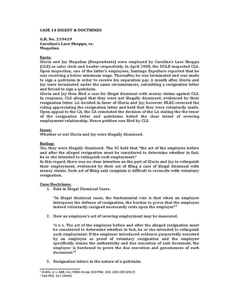 #14-15 Case Digest - Case Doctrines | PDF | Certiorari | Judgment (Law)