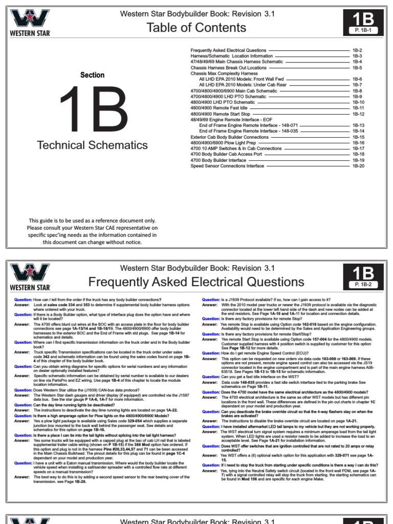 01B-ElectSchematics Mar2017 PDF | PDF | Electrical Connector | Truck