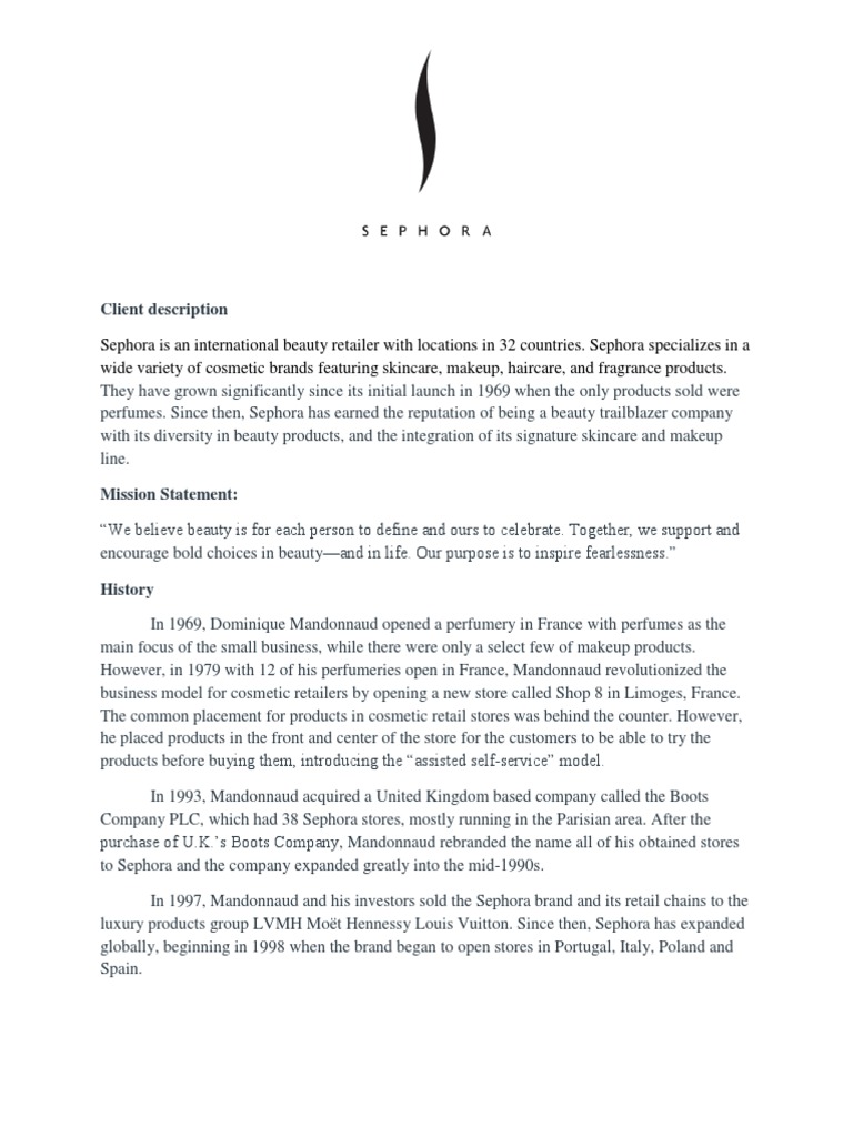 Client Backgrounder Apa Format 1 1 2 | PDF | Retail | Retailing