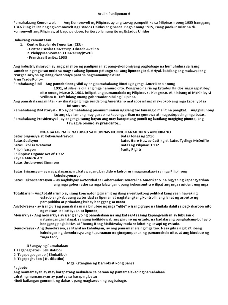AP6 Q2 Summary | PDF