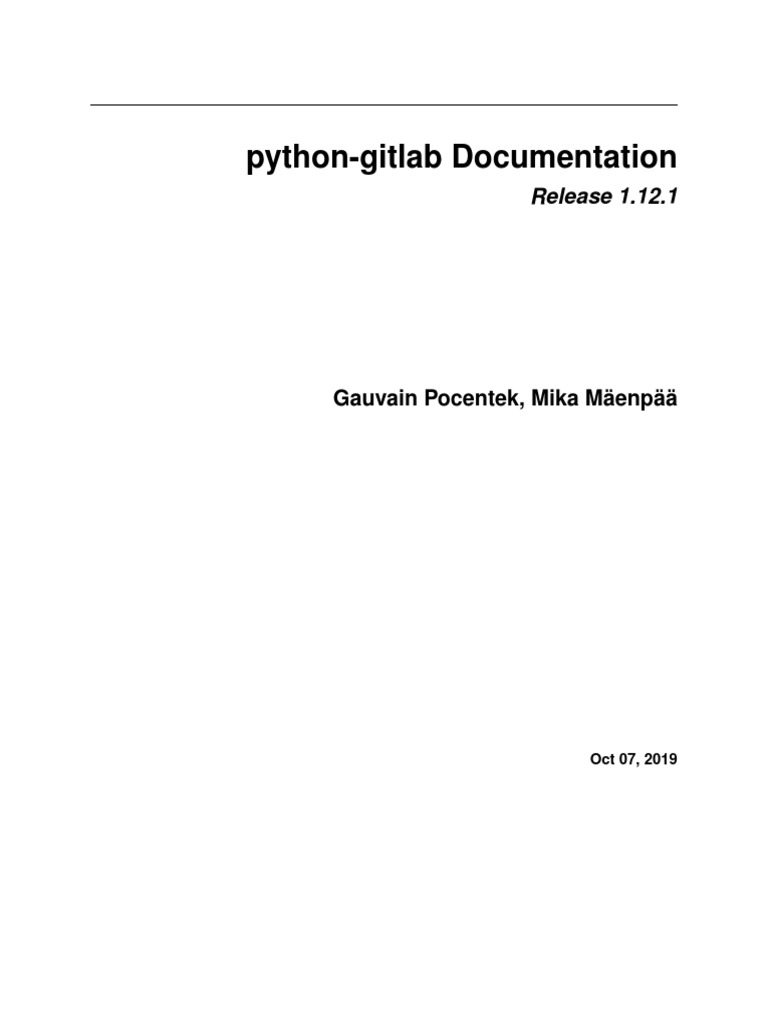 Python Gitlab | Download Free PDF | Hypertext Transfer Protocol ...