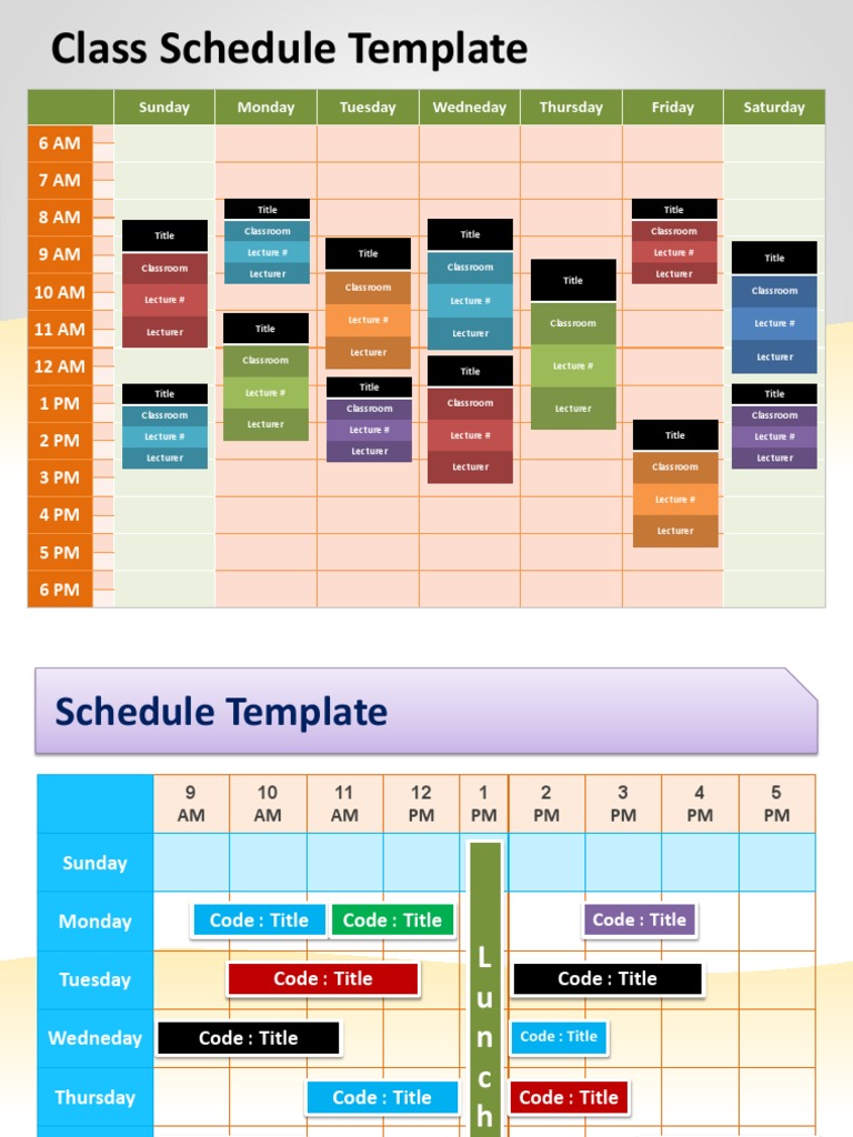 11 Schedule Template For Powerpoint | PDF | Sports | Leisure