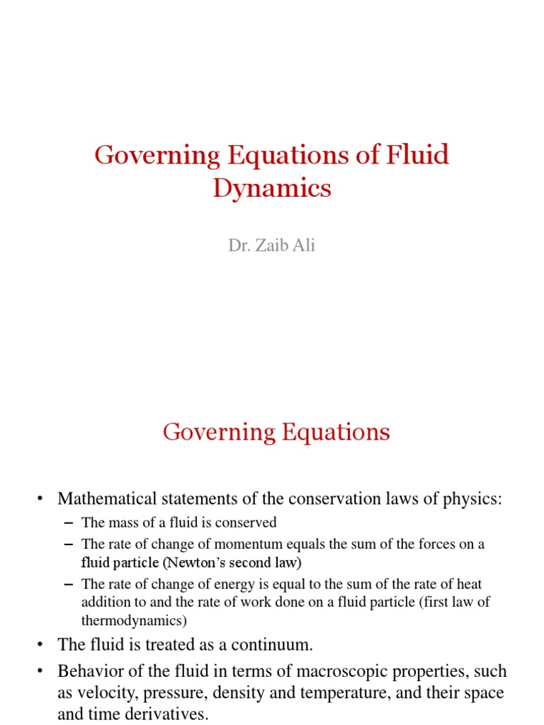 Equation | PDF | Fluid Dynamics | Continuum Mechanics