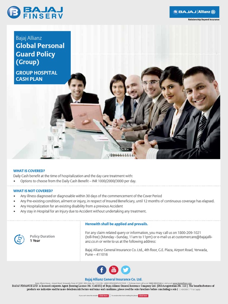 Global Personal Guard Policy: (Group) | PDF