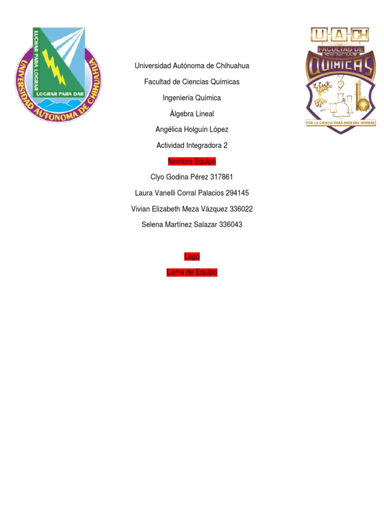 Actividad Integradora 2 | PDF | Determinante | Matriz (Matemáticas)