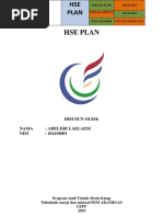 Contoh Hse Plan (Subcont) PDF | PDF | Bisnis | Teknologi & Rekayasa
