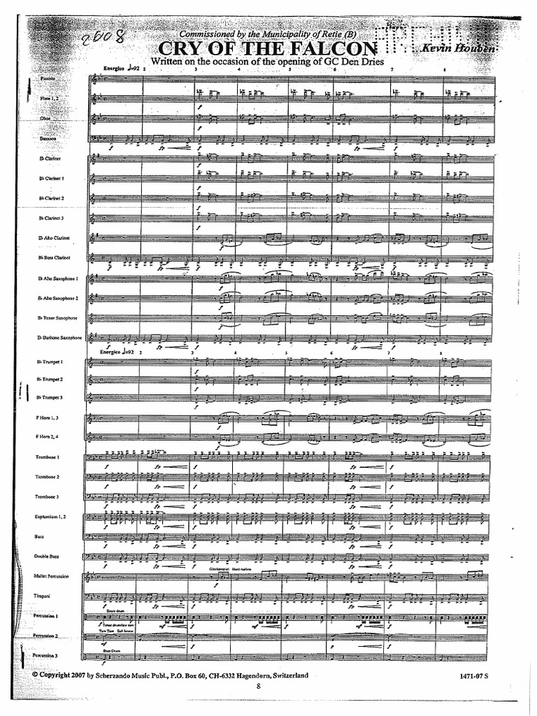Cry of The Falcon - Score | PDF