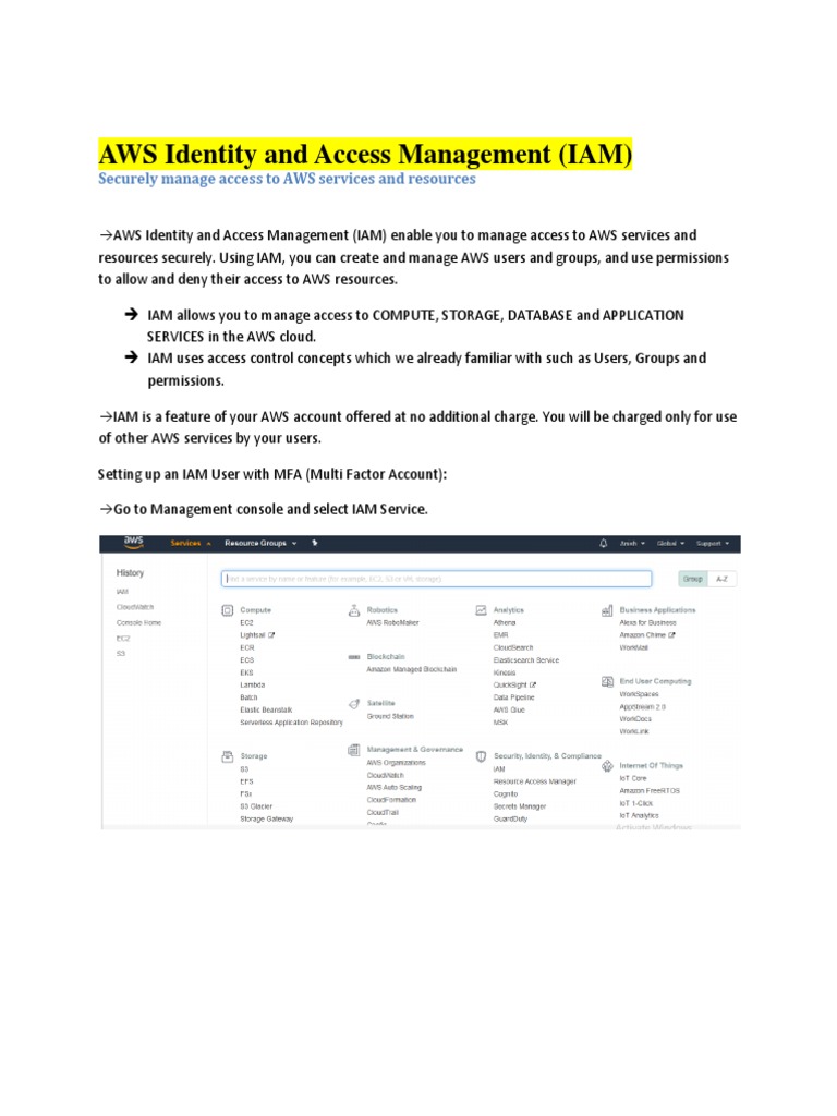 AWS Identity and Access Management | PDF