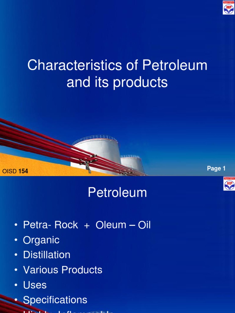 1) Characteristics of Petroleum and Its Products. | PDF | Gasoline ...