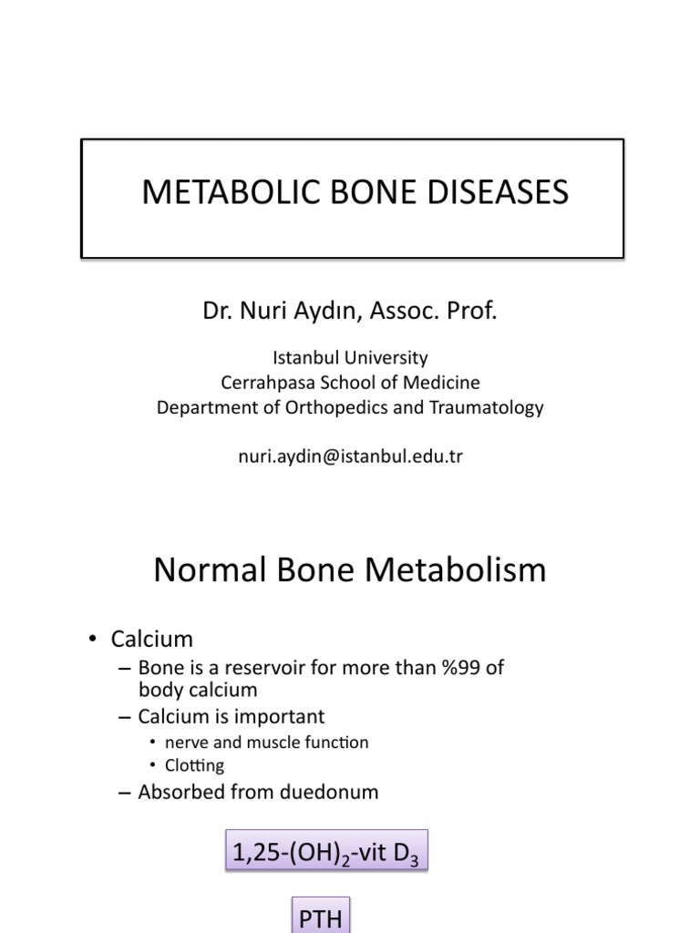Metabolic Bone Disease PDF | PDF | Glands | Endocrine System