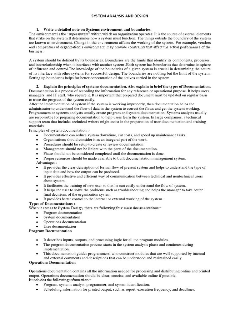 System Analysis and Design | PDF | Software Testing | Software Development