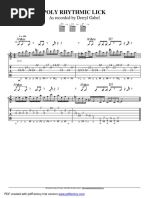 Lessons Paul Gilbert - Intense Rock Exercises | PDF