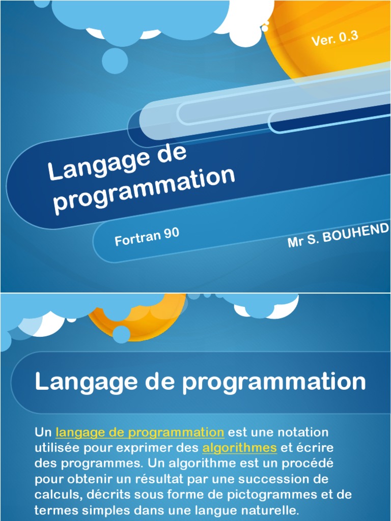 Introduction au Fortran 90 | PDF | Langage de programmation ...