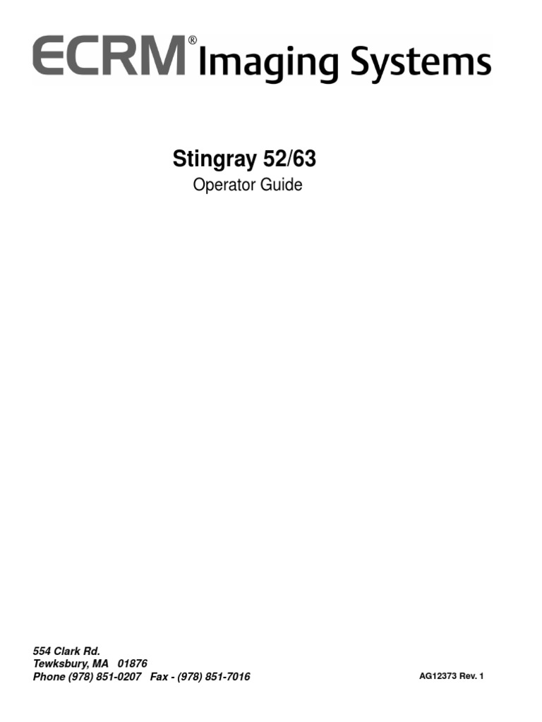 Stingray Manual | Download Free PDF | Menu (Computing) | Electromagnetic Interference