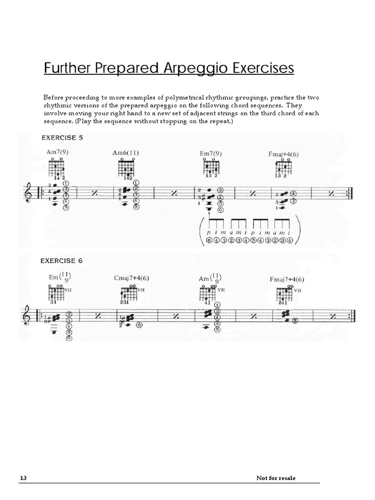 Ralph Towner Arpeggio Exercise | PDF
