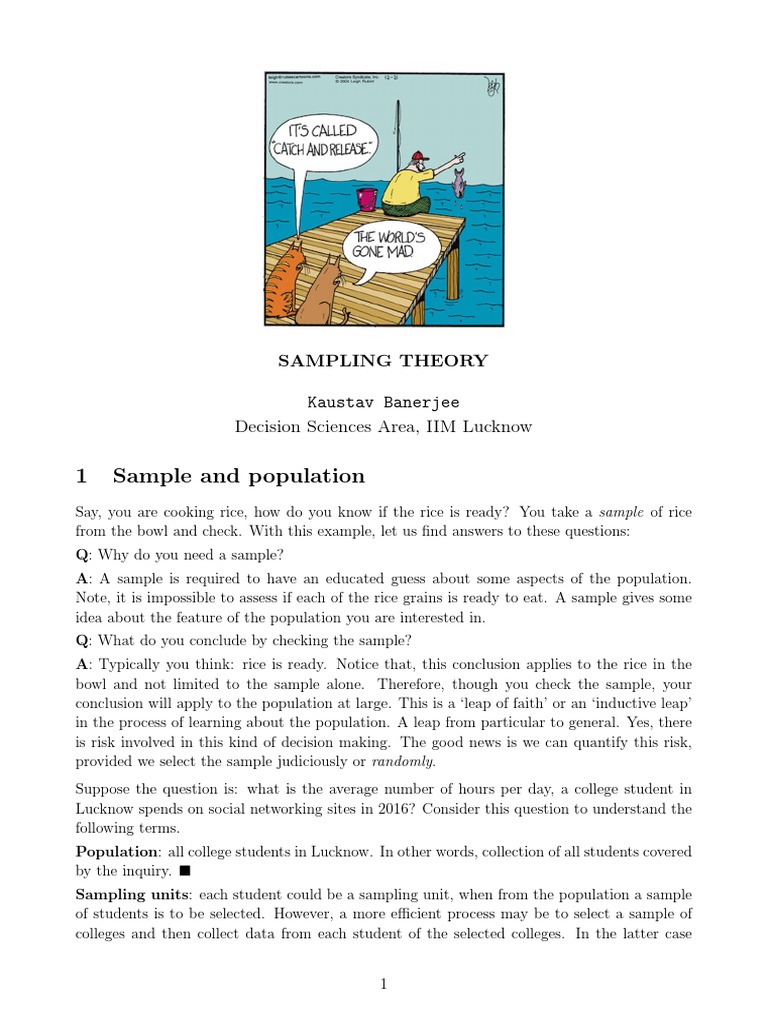 Sampling Distribution | PDF | Sampling (Statistics) | Standard Deviation
